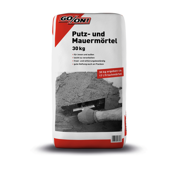 GO/ON! Putz-u. Mauermörtel grau 30 kg - hagebau.de
