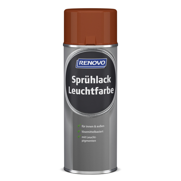 RENOVO Sprühlack Leuchtfarbe, 400 ml, Rotorange RAL 4020 - hagebau.de