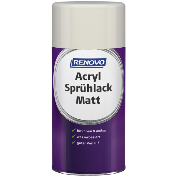 RENOVO Acryl Sprühlack matt, reinweiss RAL 9010 - hagebau.de