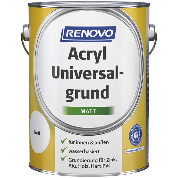RENOVO Acryl Universalgrund matt, weiß - hagebau.de