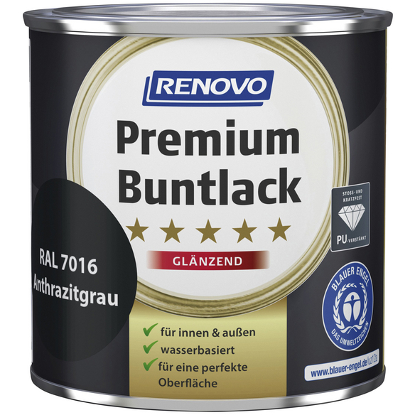 RENOVO Buntlack glänzend »Premium«, anthrazitgrau RAL 7016 - hagebau.de