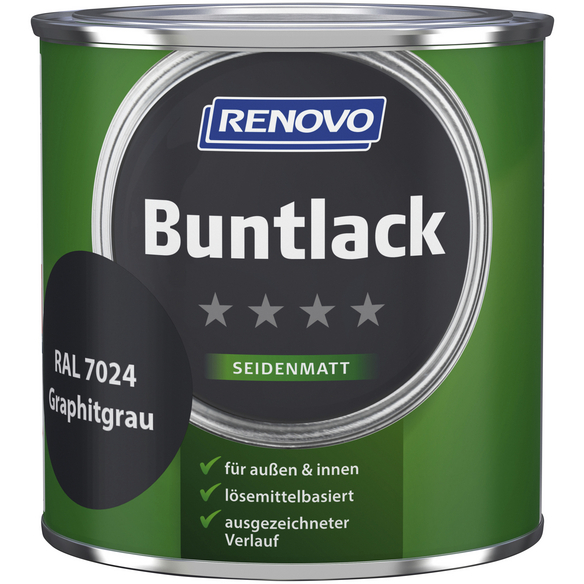 RENOVO Buntlack seidenmatt, graphitgrau RAL 7024 - hagebau.de