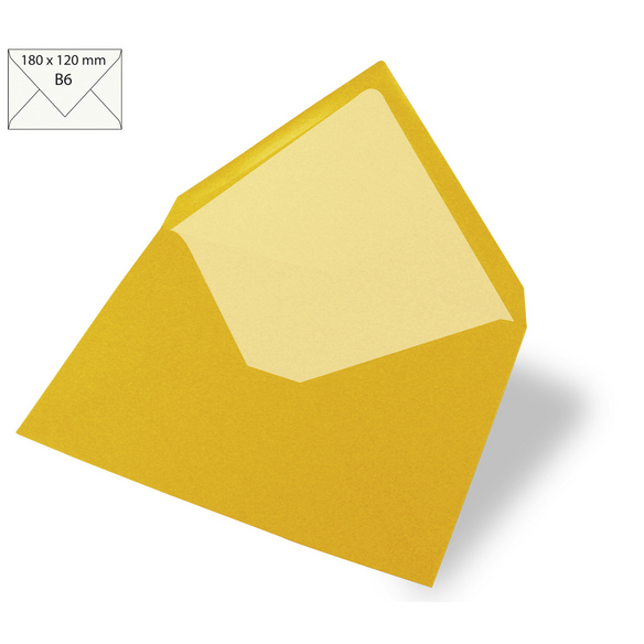 Rayher Kuvert »B5«, sonnengelb, BxL: 122 x 181 mm, 5 Stück - hagebau.de