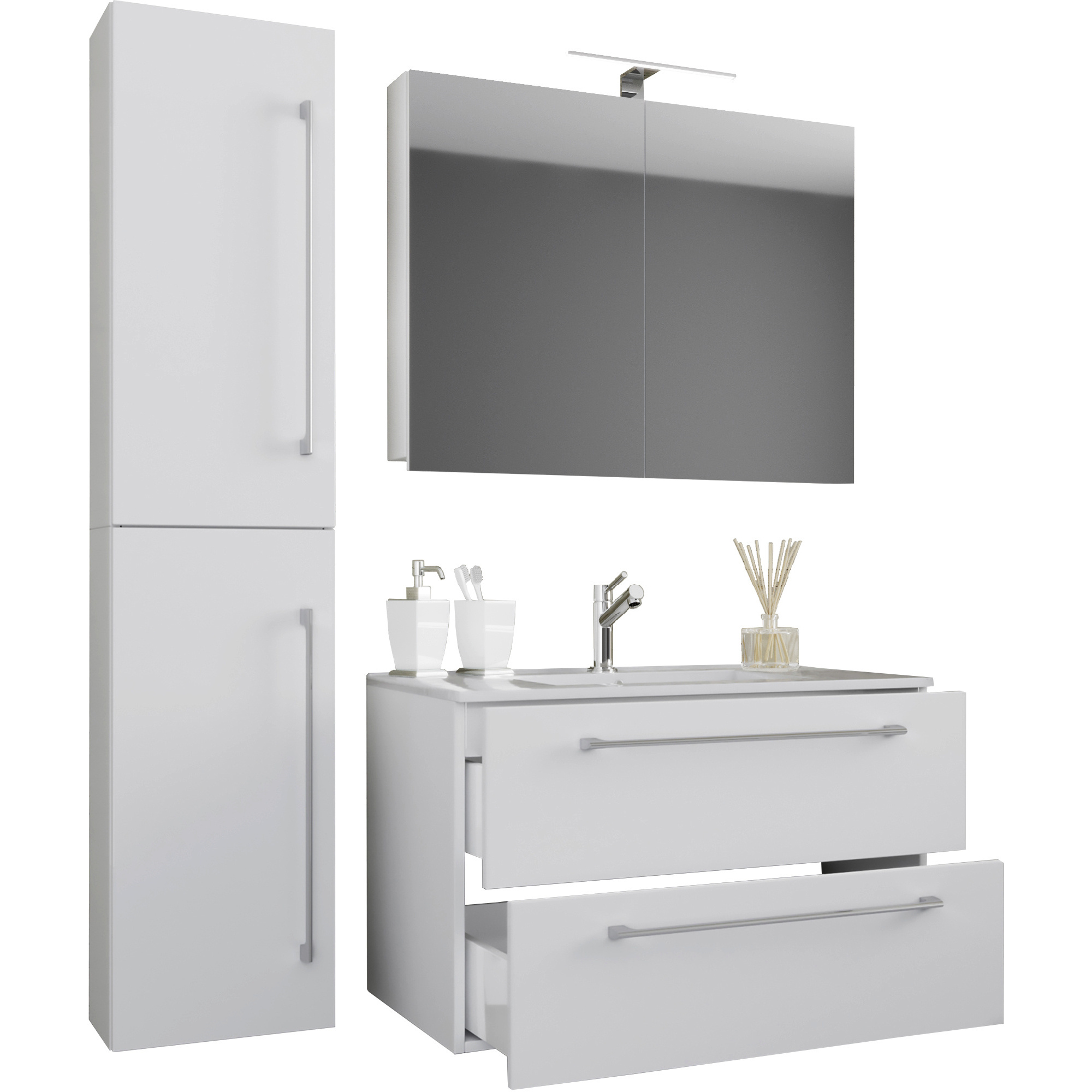 VCM Badmöbel-Set »Badinos«, 4-teilig, mit Spiegelschrank - hagebau.de
