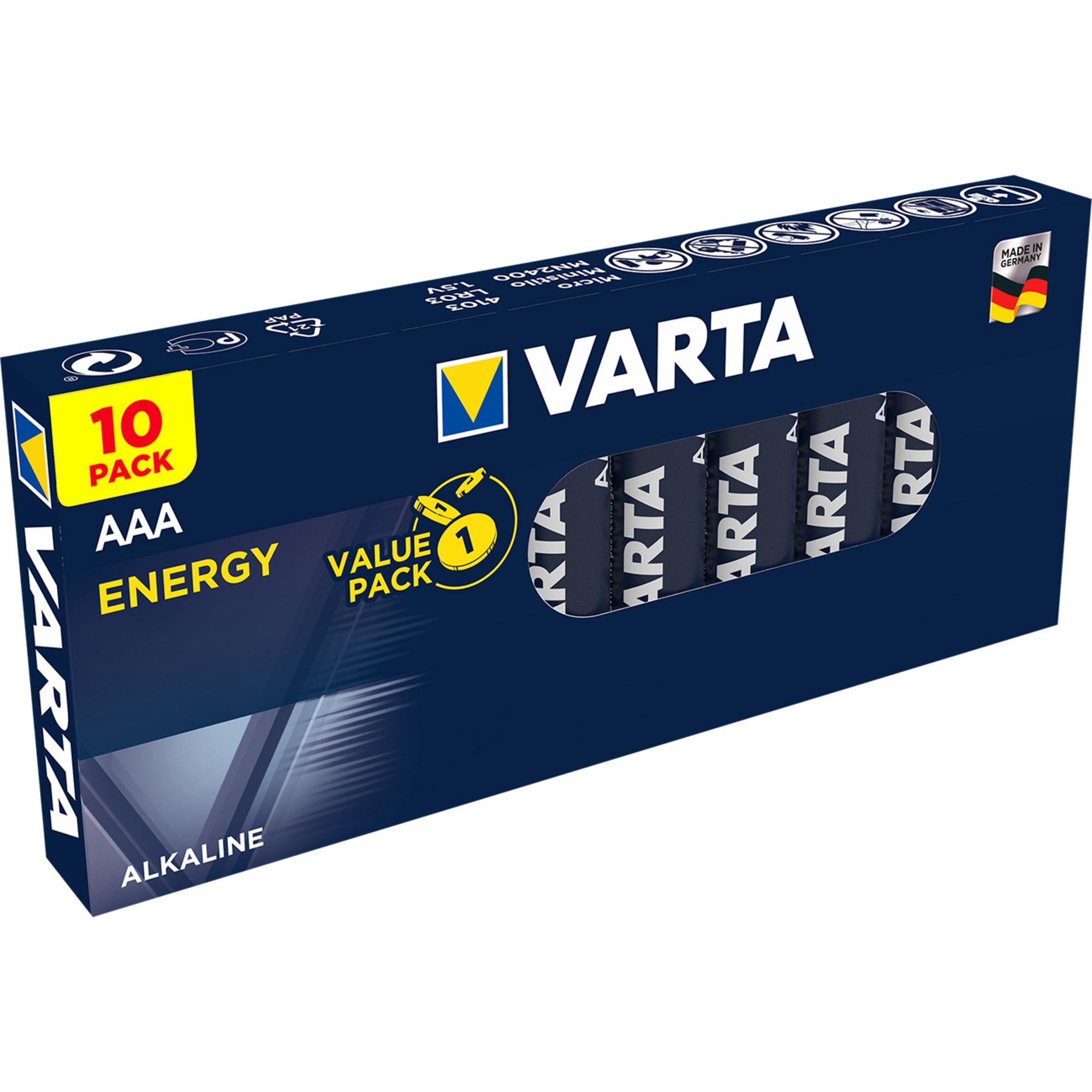 VARTA Batterie, VARTA Energy, AAA Micro, 1,5 V, 10 Batterien - hagebau.de