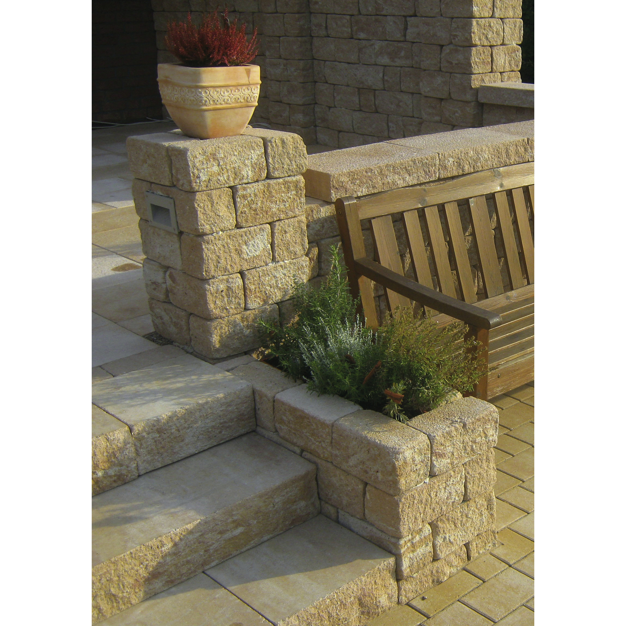 Mr. GARDENER Blockstufe, BxHxL: 50 x 15 x 34,5 cm, Beton - hagebau.de