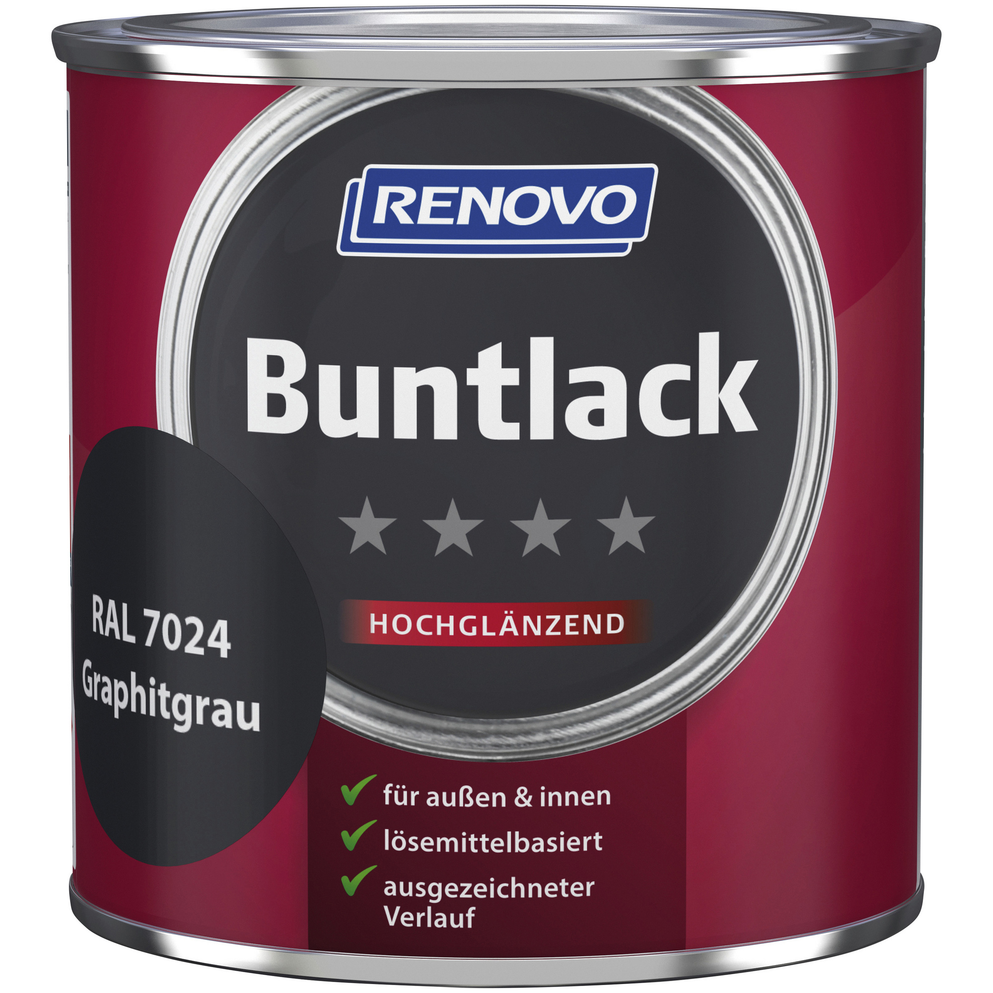 RENOVO Buntlack hochglänzend, graphitgrau RAL 7024 - hagebau.de