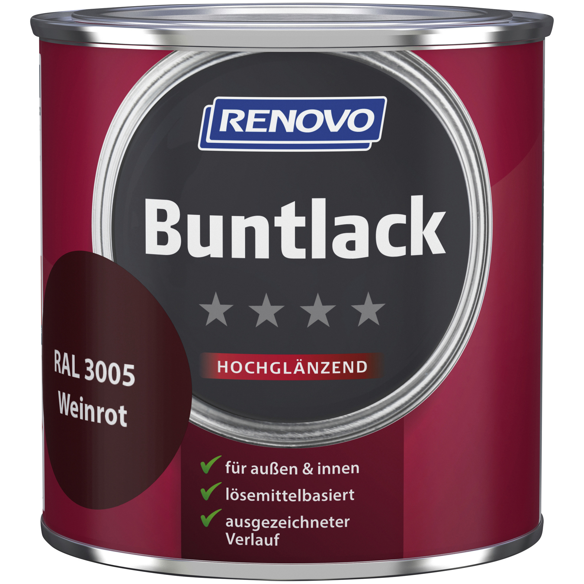 RENOVO Buntlack hochglänzend, weinrot RAL 3005 - hagebau.de