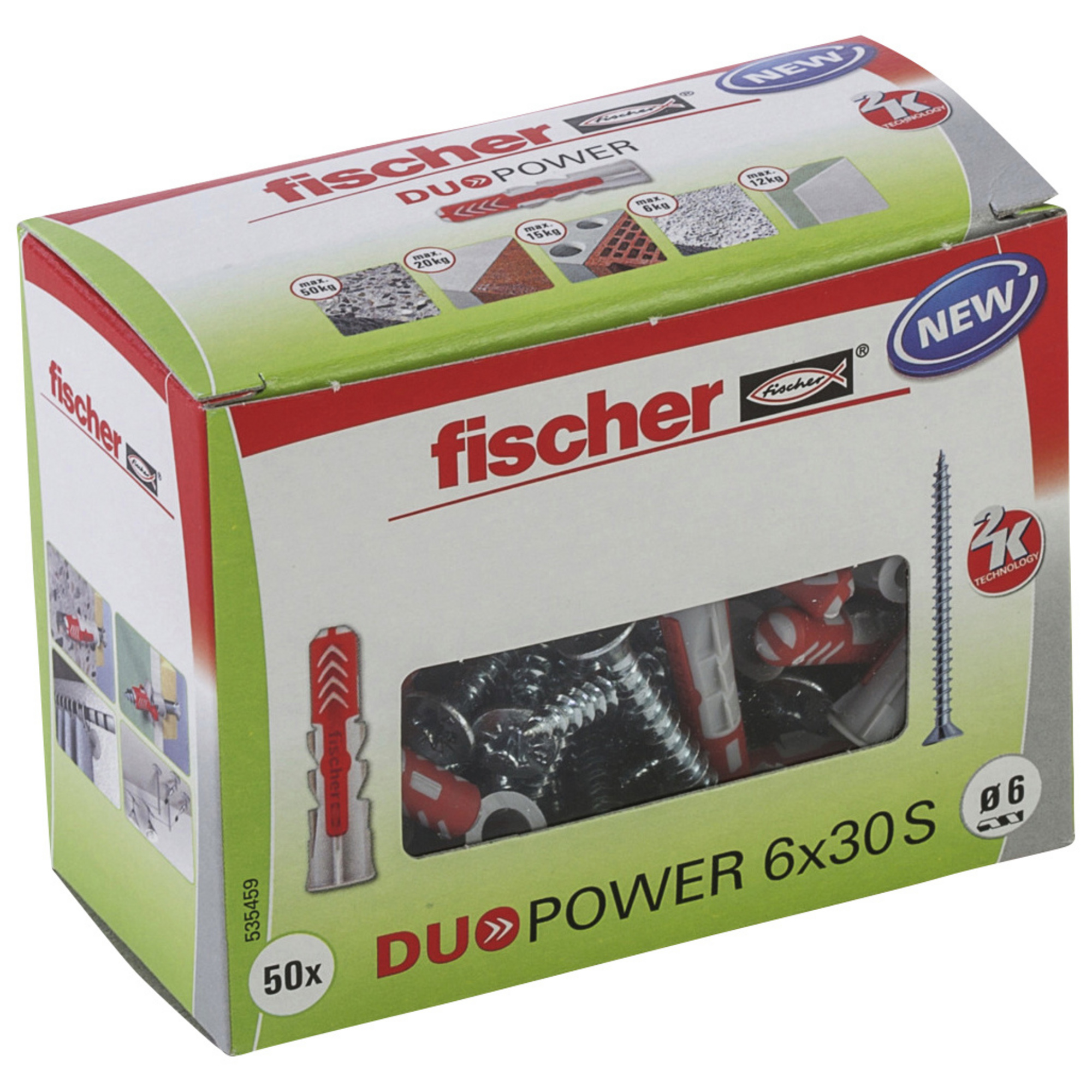 FISCHER Dübel »DUOPOWER«, 30 mm, Kunststoff - hagebau.de