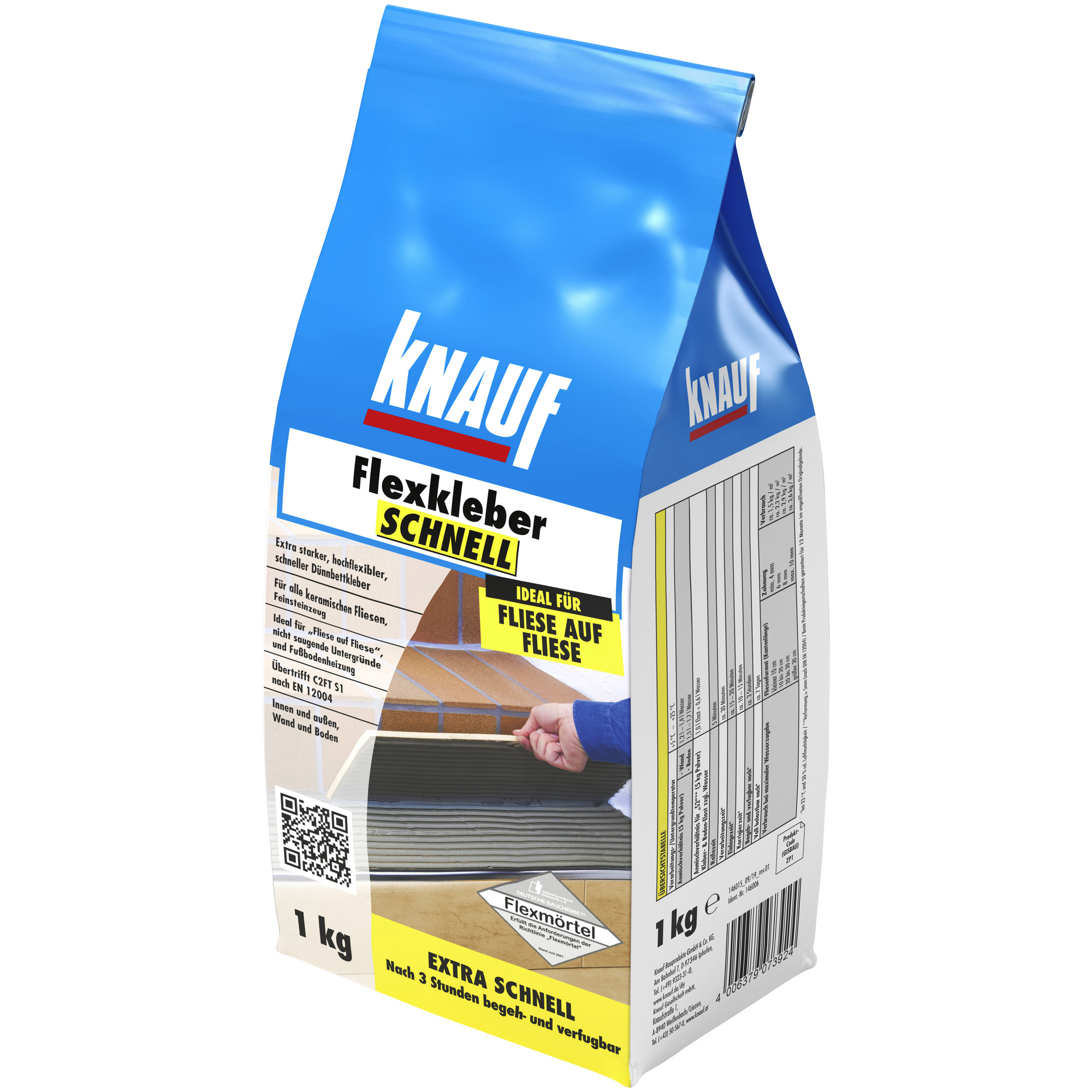 KNAUF Fliesenkleber, 1 kg, grau - hagebau.de