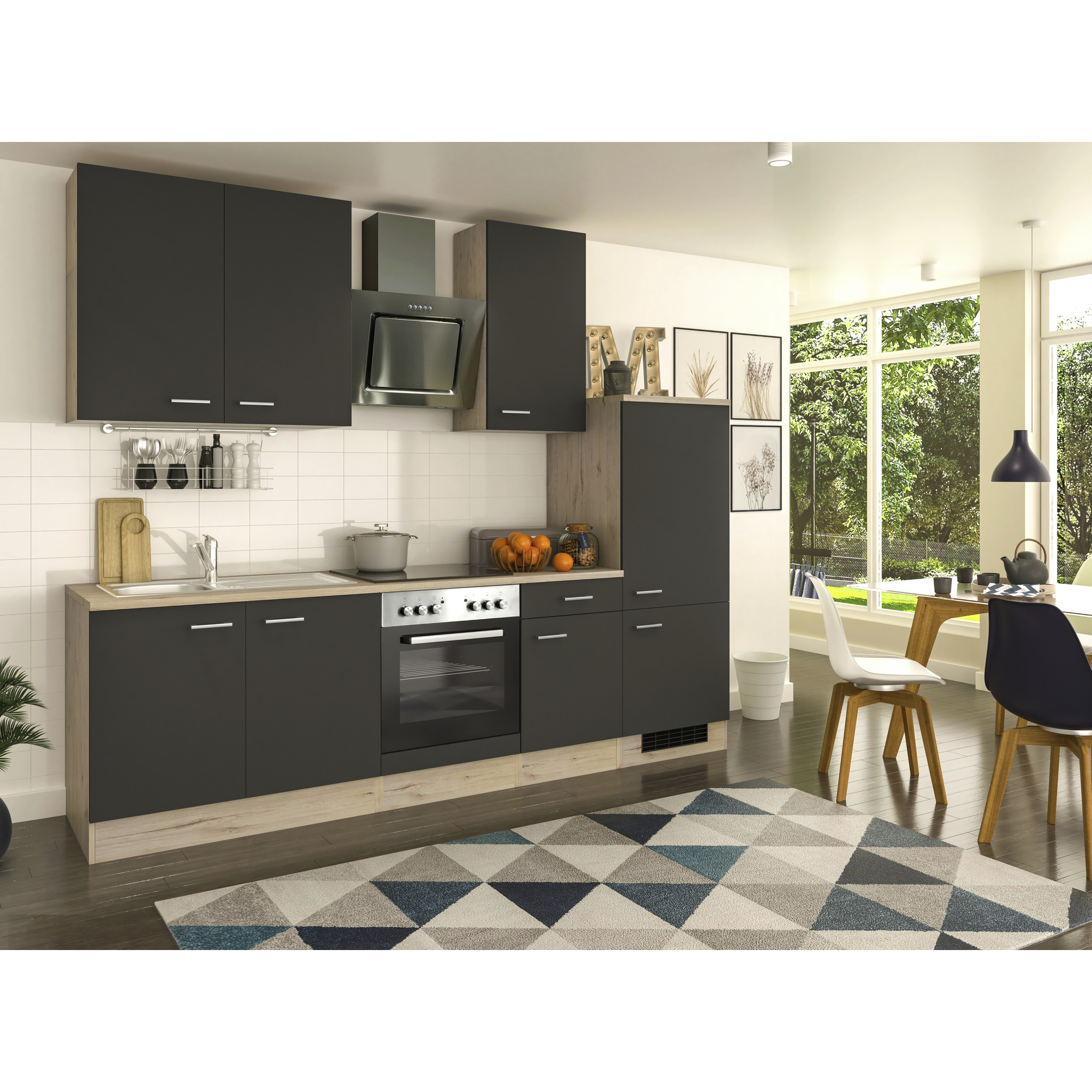 Flex-Well Küchenzeile »Morena«, mit E-Geräten, Gesamtbreite: 270 cm ...