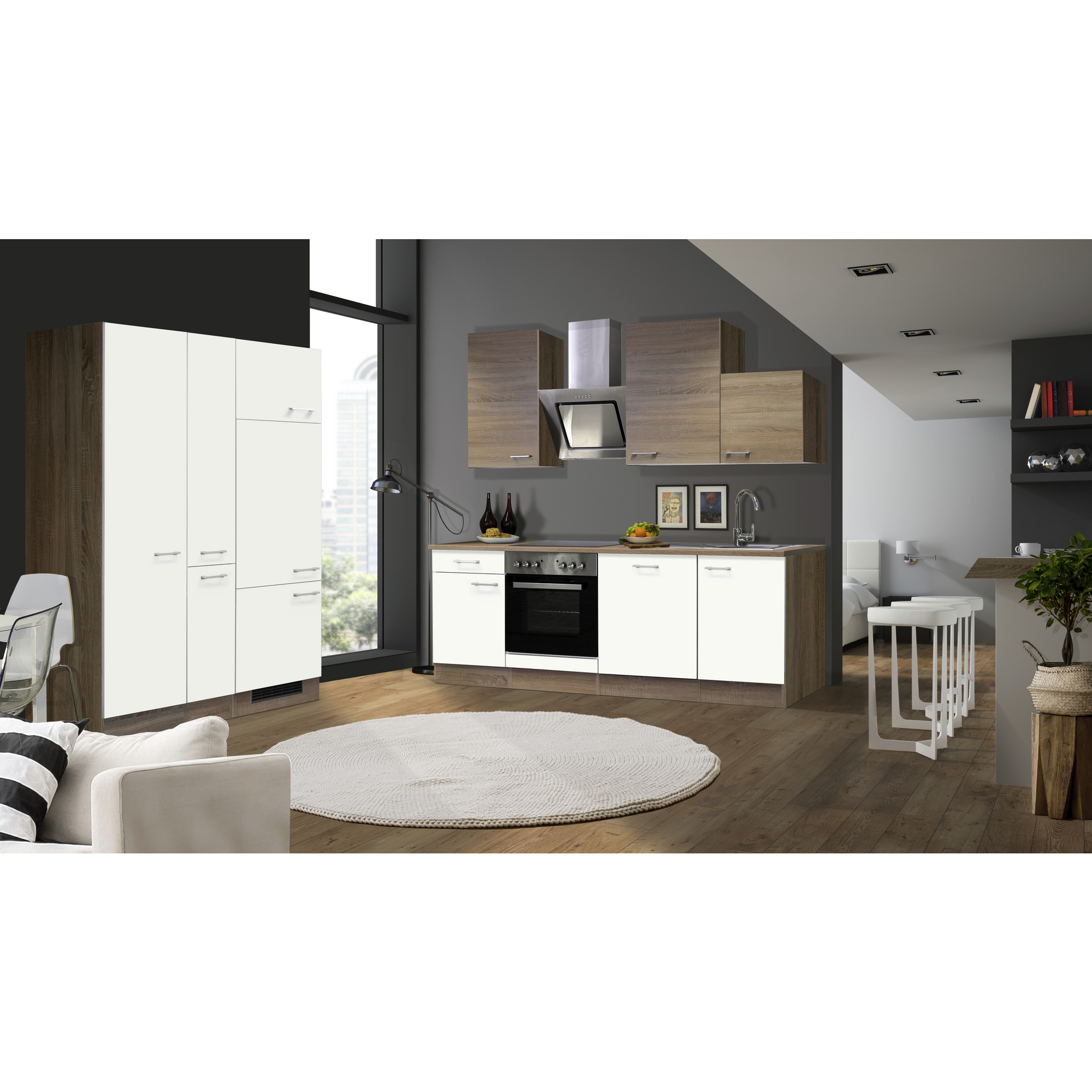 Flex-Well Küchenzeile »Samoa«, mit E-Geräten, Gesamtbreite: 360 cm ...