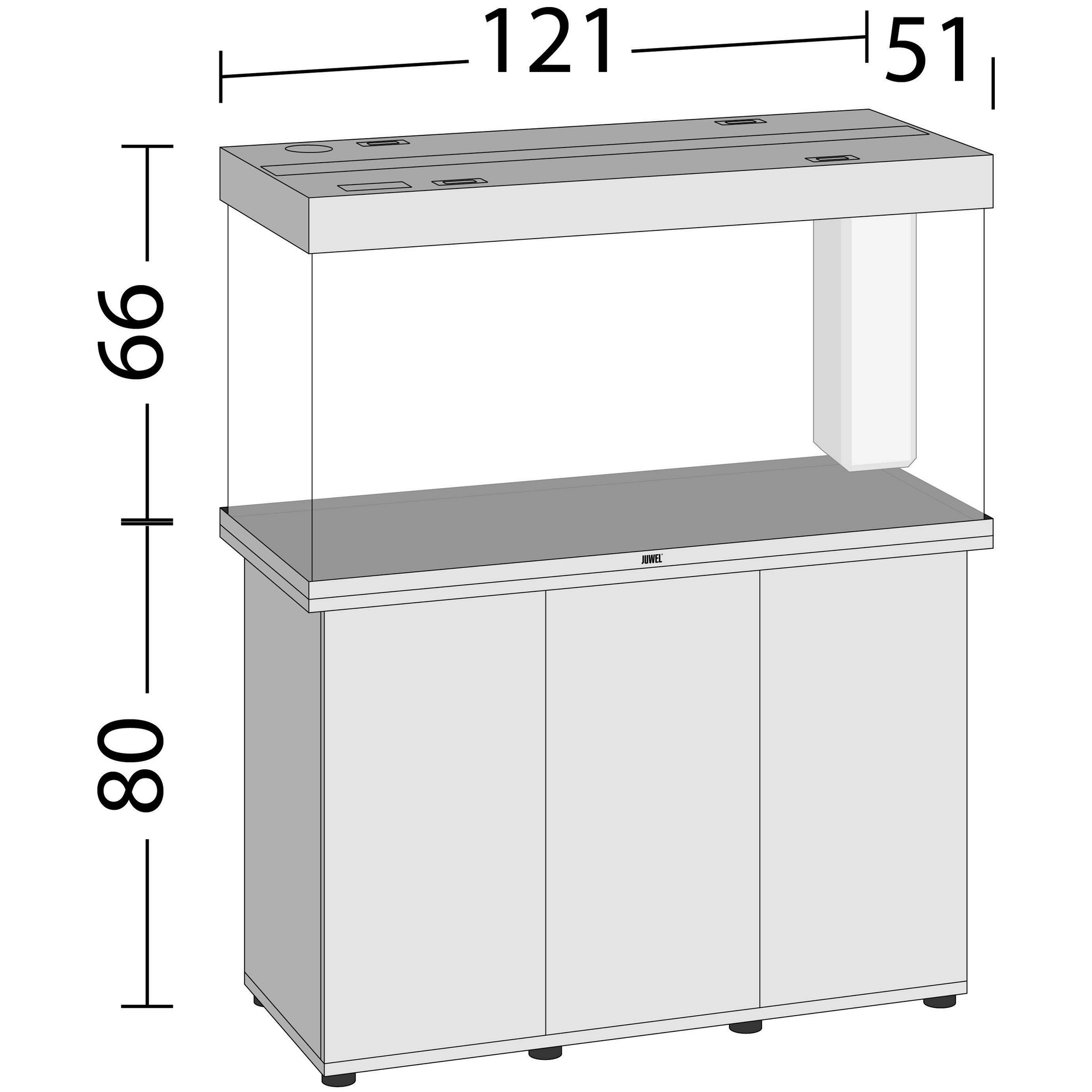 JUWEL AQUARIUM Rio 350 LED SBX Kombination - hagebau.de