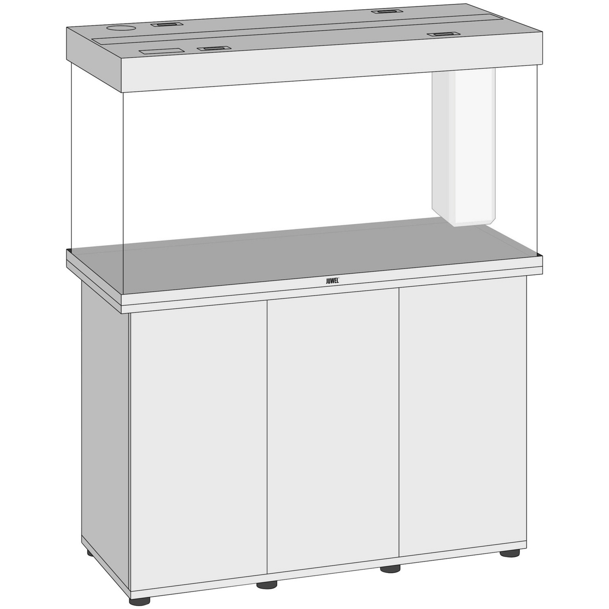 JUWEL AQUARIUM Rio 350 LED SBX Kombination - hagebau.de