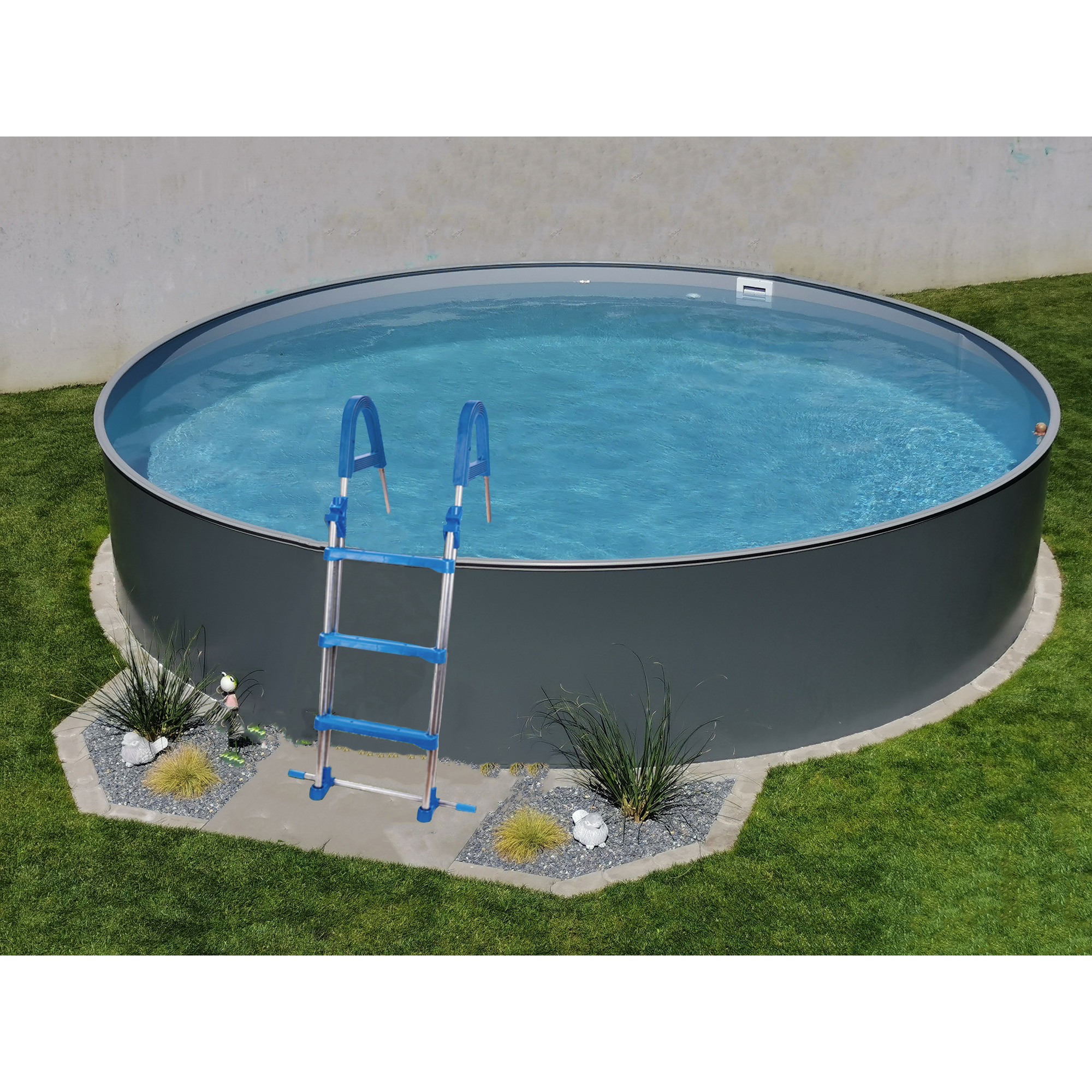 MYPOOL Rundpool, grau, ØxH: 360 x 90 cm - hagebau.de