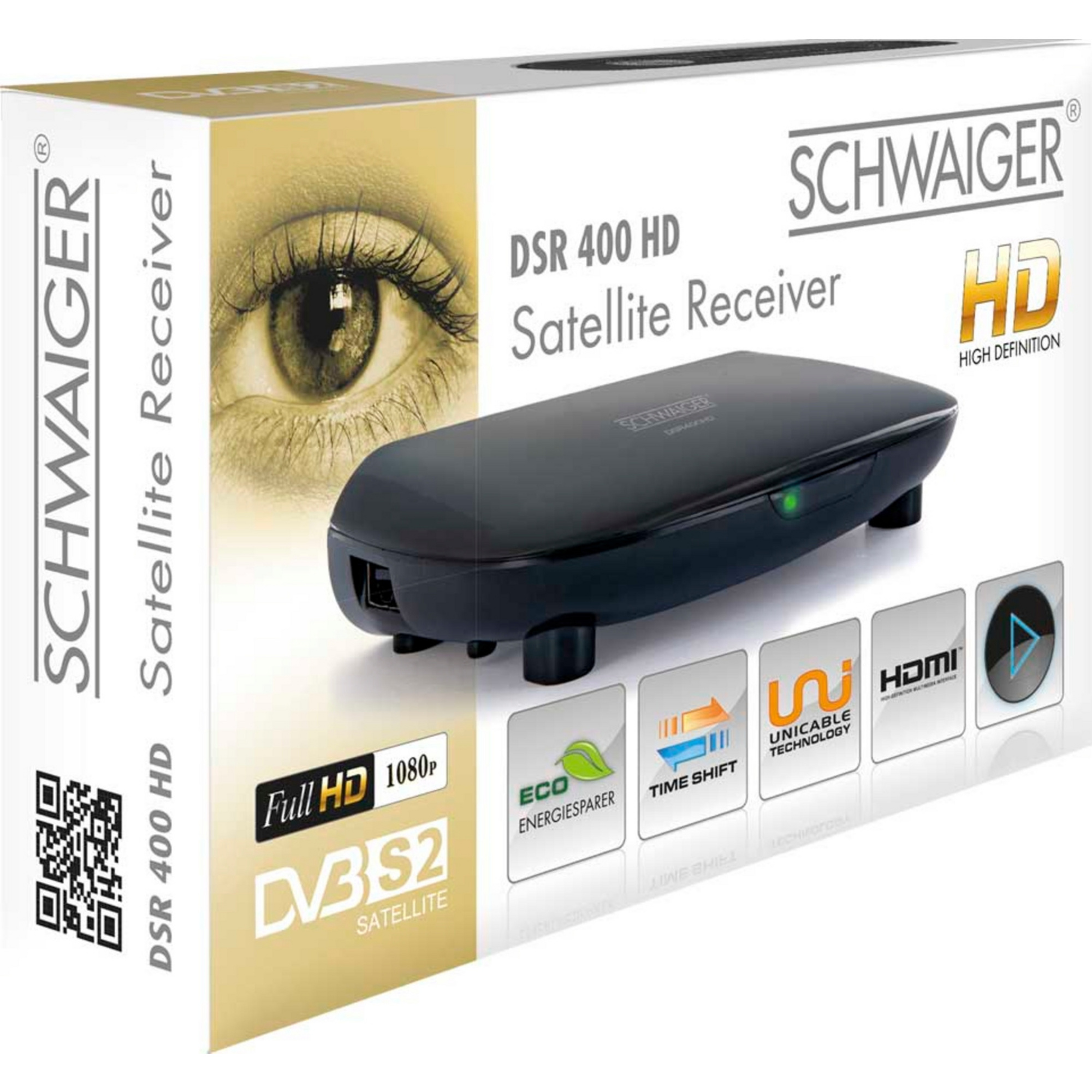 SCHWAIGER Satelitenreceiver, HDTV und SDTV schwarz - hagebau.de