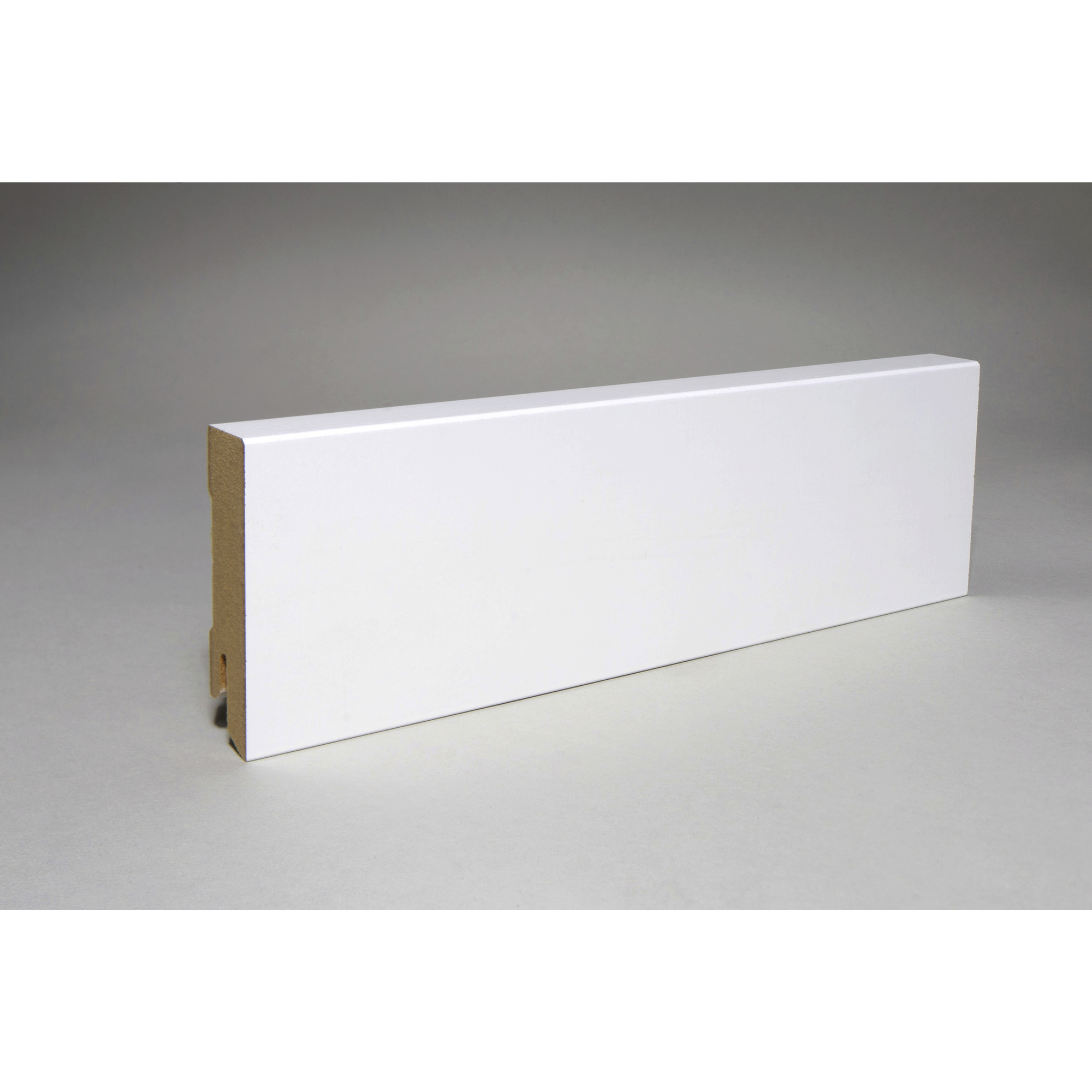 Commodore Sockelleiste, Länge: 244 cm, eckig/modern, weiß - hagebau.de