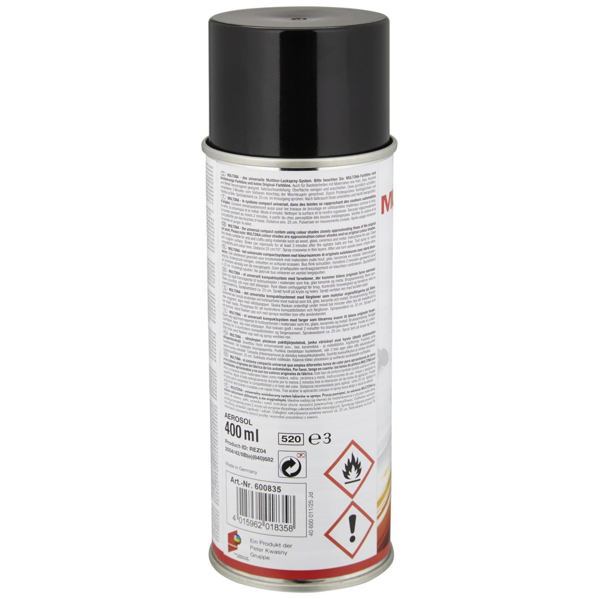 MULTONA Sprühlack »Multona Lackspray«, 400 ml, schwarz - hagebau.de