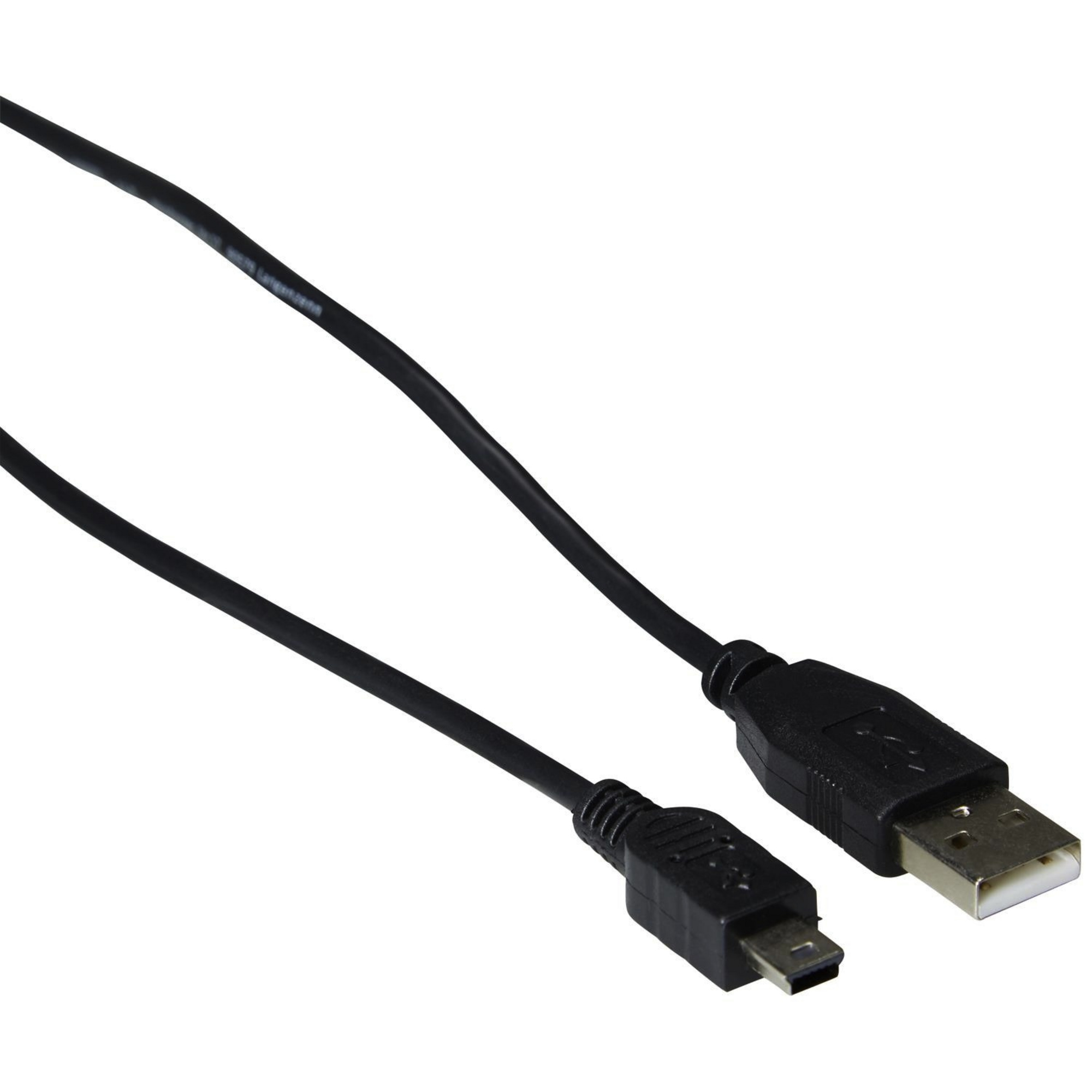 SCHWAIGER USB-Kabel, Mini-B- auf A-Stecker, 1 m, Schwarz - hagebau.de