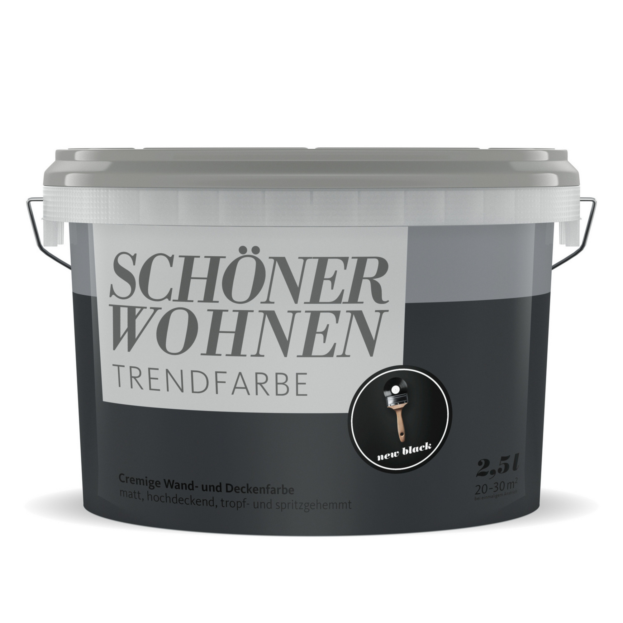 SCHÖNER WOHNEN FARBE Wandfarbe »Trendfarbe, new black«, matt - hagebau.de