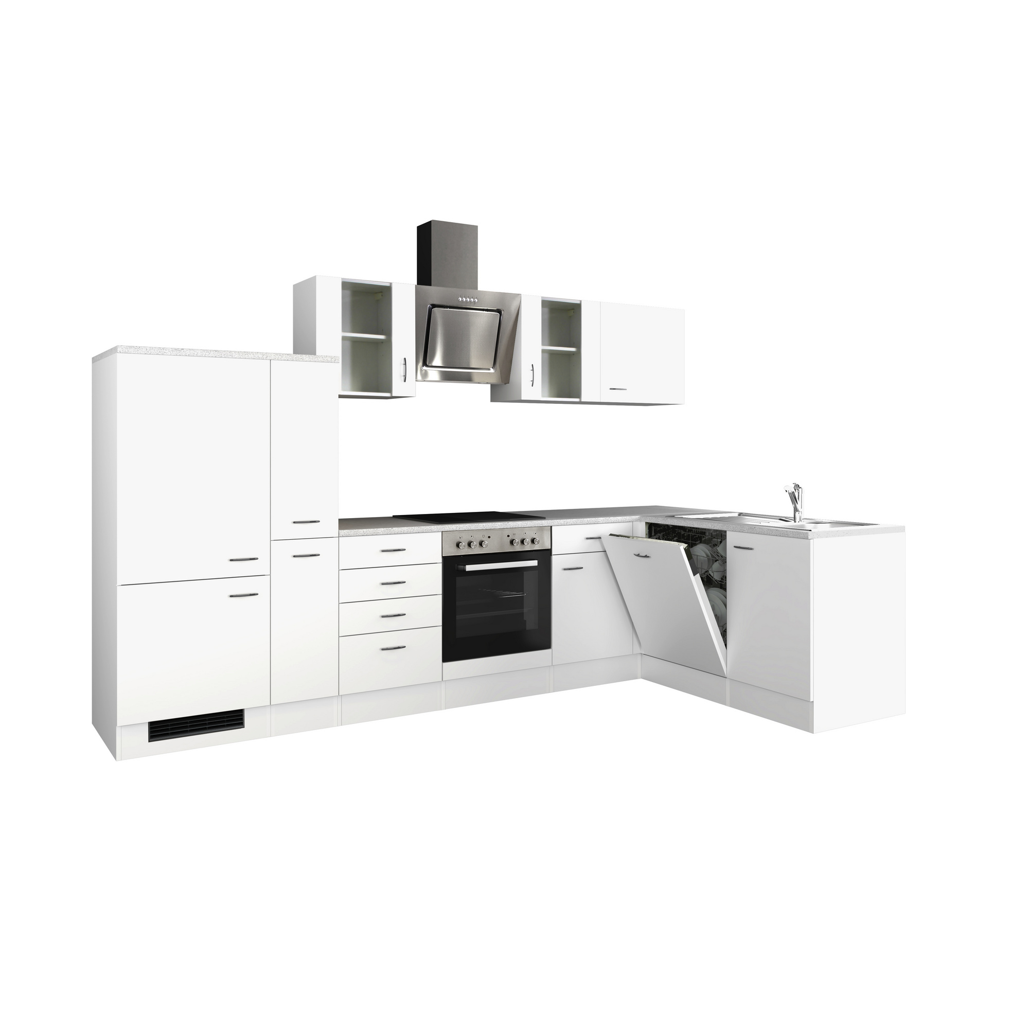 Flex-Well Winkelküche »Wito«, mit E-Geräten, Gesamtbreite: 310 cm ...