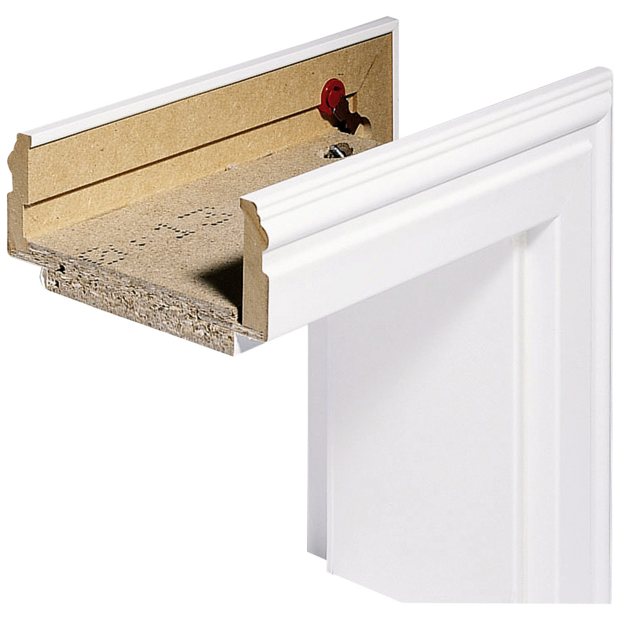 TÜRELEMENTE BORNE Zarge, CPL weiß, profiliert, 86 x 198.5 x 20 cm ...