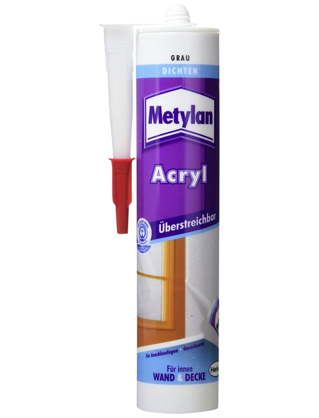 METYLAN Fugendichtmasse »Wand + Decke Acryl«, grau, 300 ml - Hagebau.de