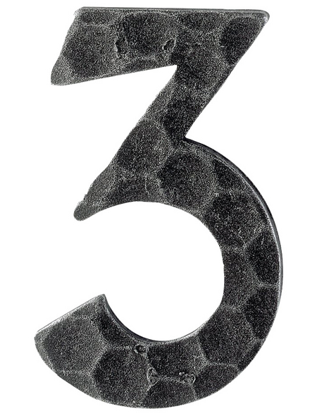 ANSAPRO Hausnummer, Nr. 3, schwarz, Metall - Hagebau.de